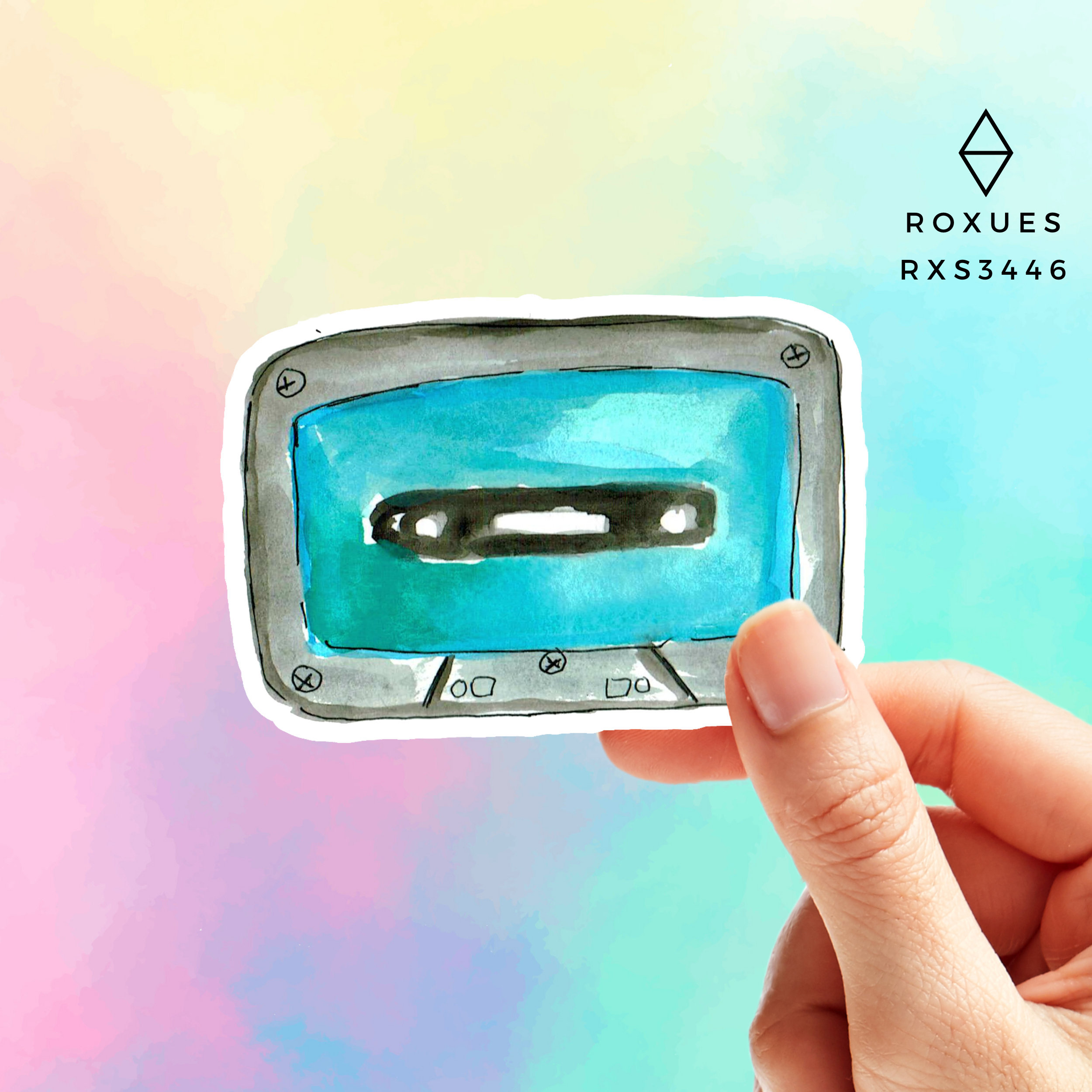 Cassette Sticker Vinyl Decal Retro Sticker Laptop Sticker - Etsy