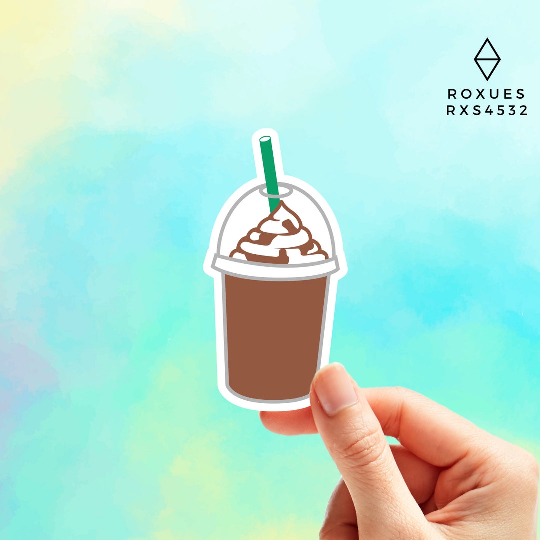 Frappe Sticker, Vinyl Sticker, Laptop Sticker, MacBook Decal, Water ...