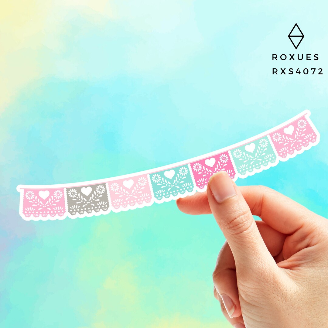 Papel Picado Sticker, Mexican Sticker, Mexico Sticker, Mexican Phrases ...