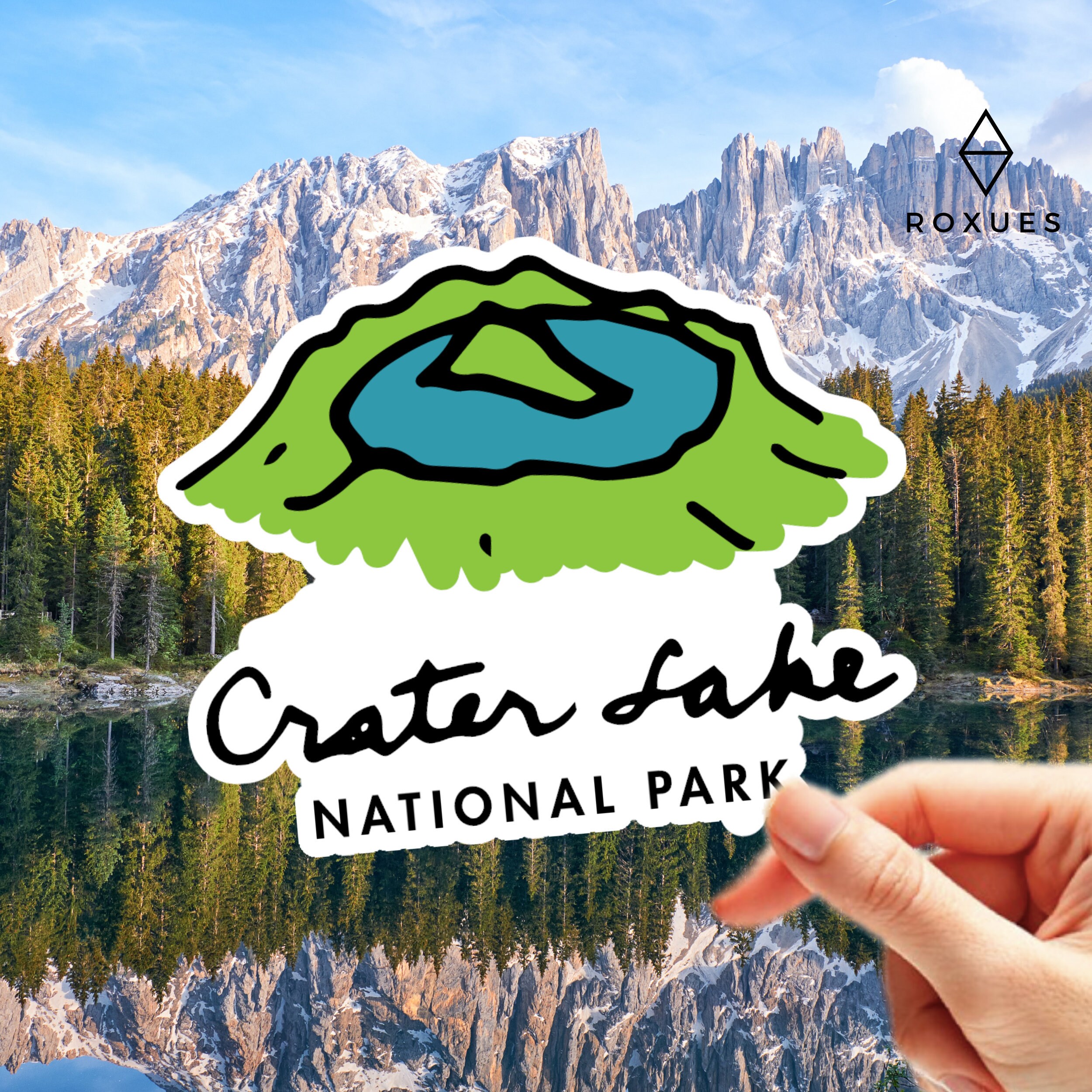 Crater Lake National Park VINYL STICKER Stickers for Laptop | Etsy