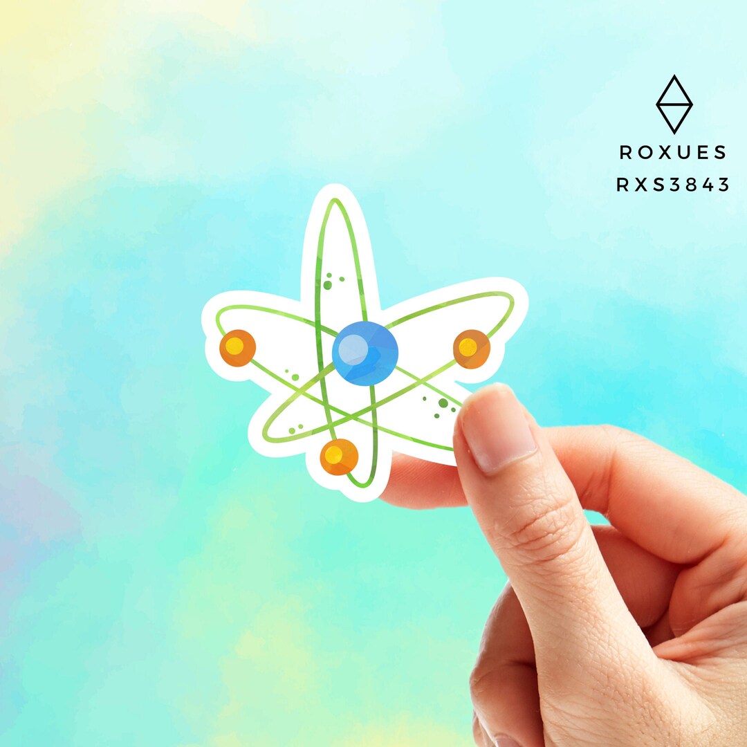 Atom I Love Science Sticker | Science Sticker | Science Lover | Laptop ...
