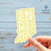 Indiana State Indiana Sticker Indiana Pride Indiana Outline Travel ...