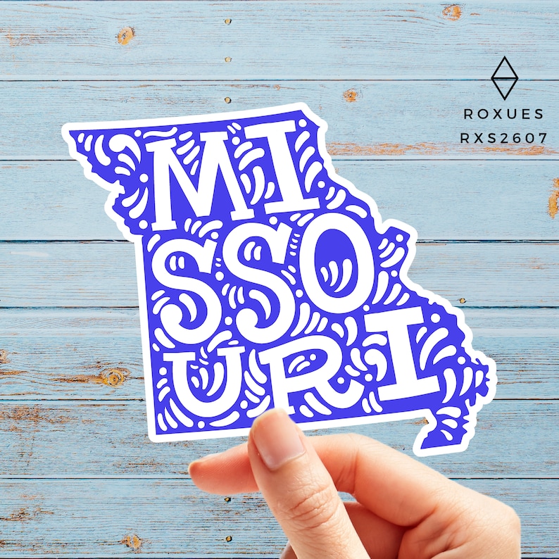 Missouri State Sticker Missouri Pride Missouri Outline Travel | Etsy