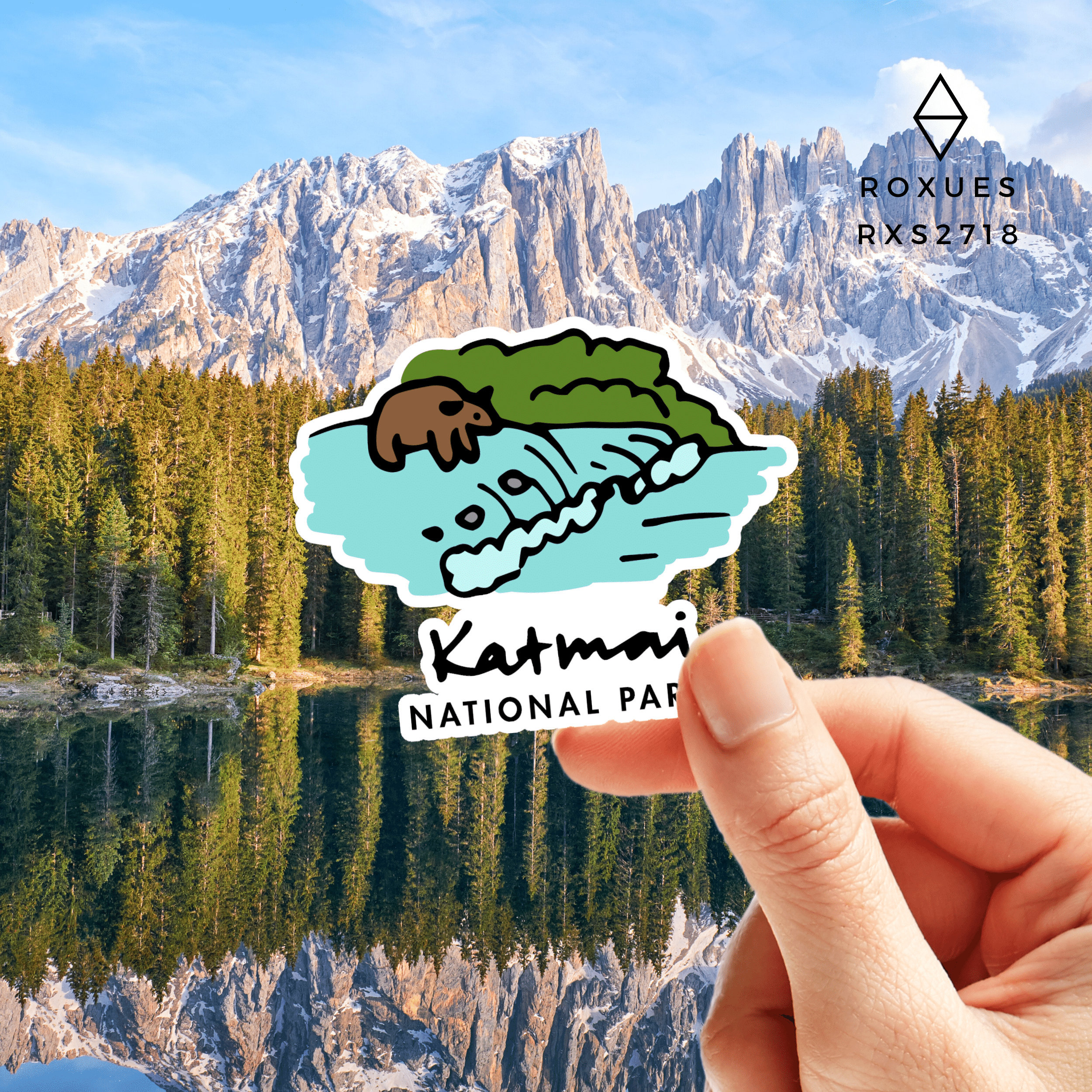 Katmai National Park Destination Decal Stickers for Laptop | Etsy