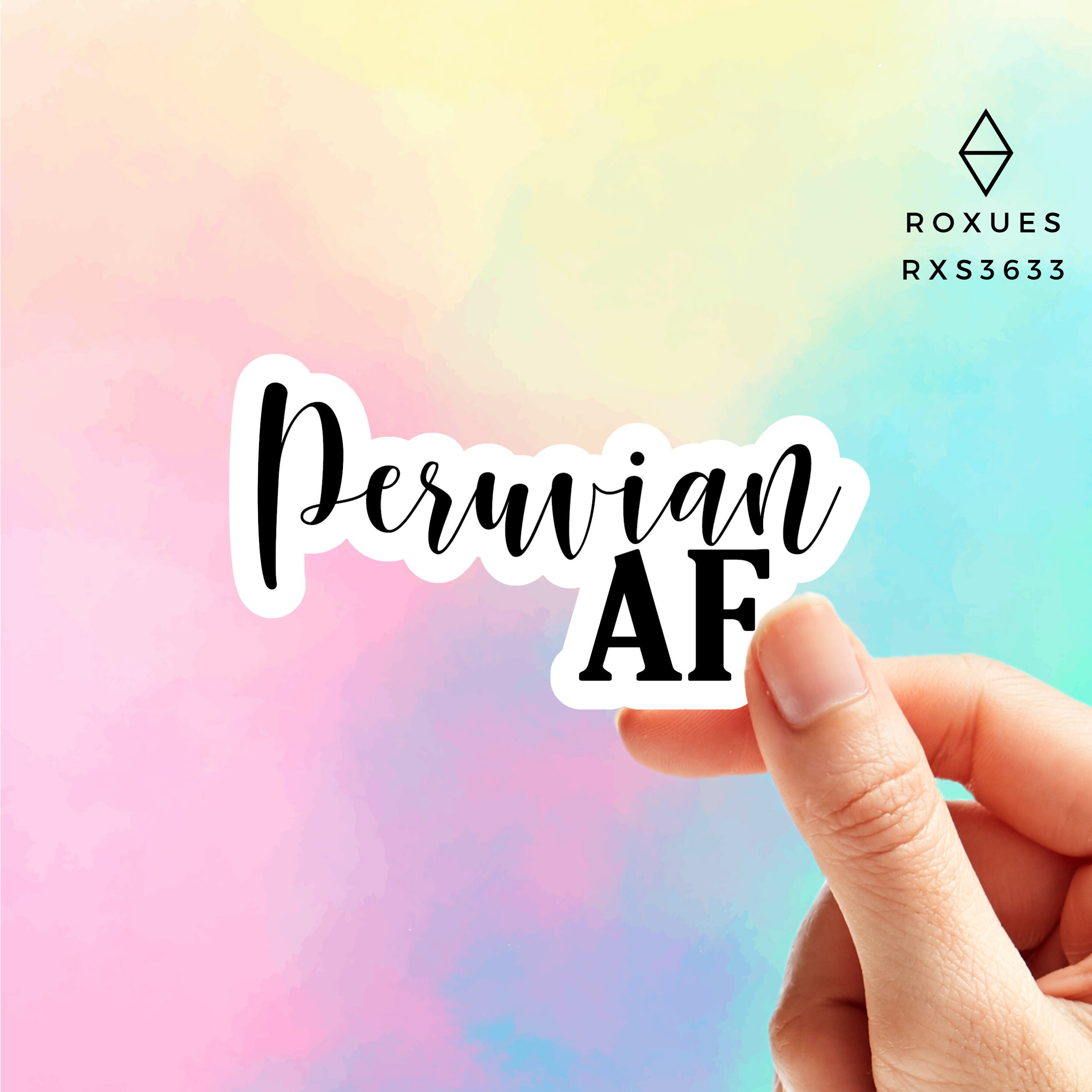 Peruvian AF sticker Peru Sticker Vinyl Decal Mexican Phrases | Etsy