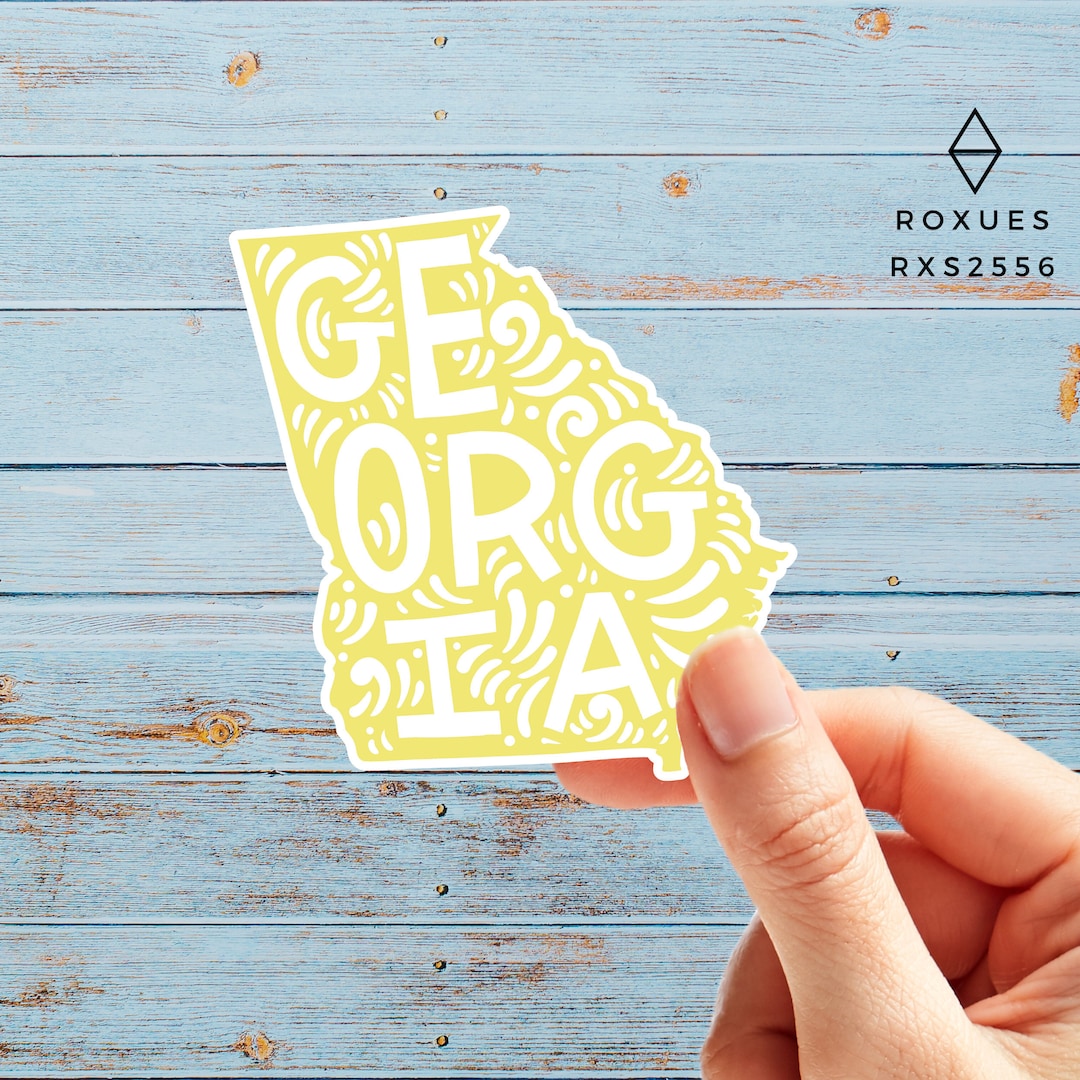 GEORGIA State VINYL STICKER, Stickers for Laptop, Laptop Decals ...