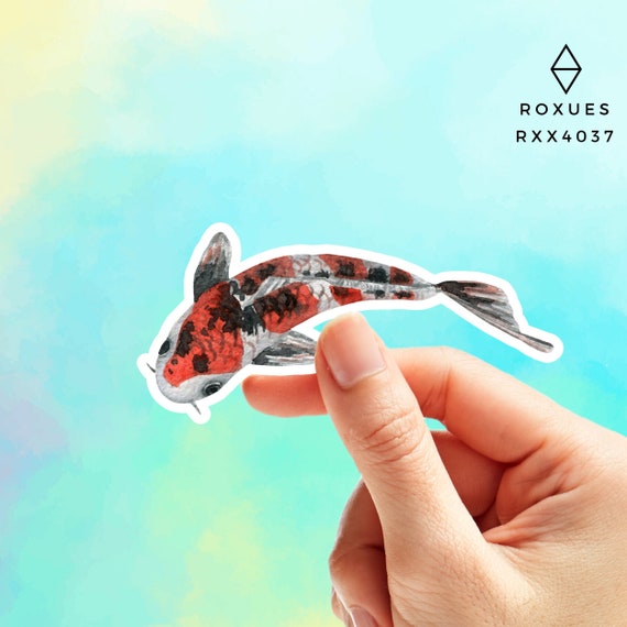 Koi Fish Sticker Fish Sticker Japan Sticker Laptop Decal - Etsy