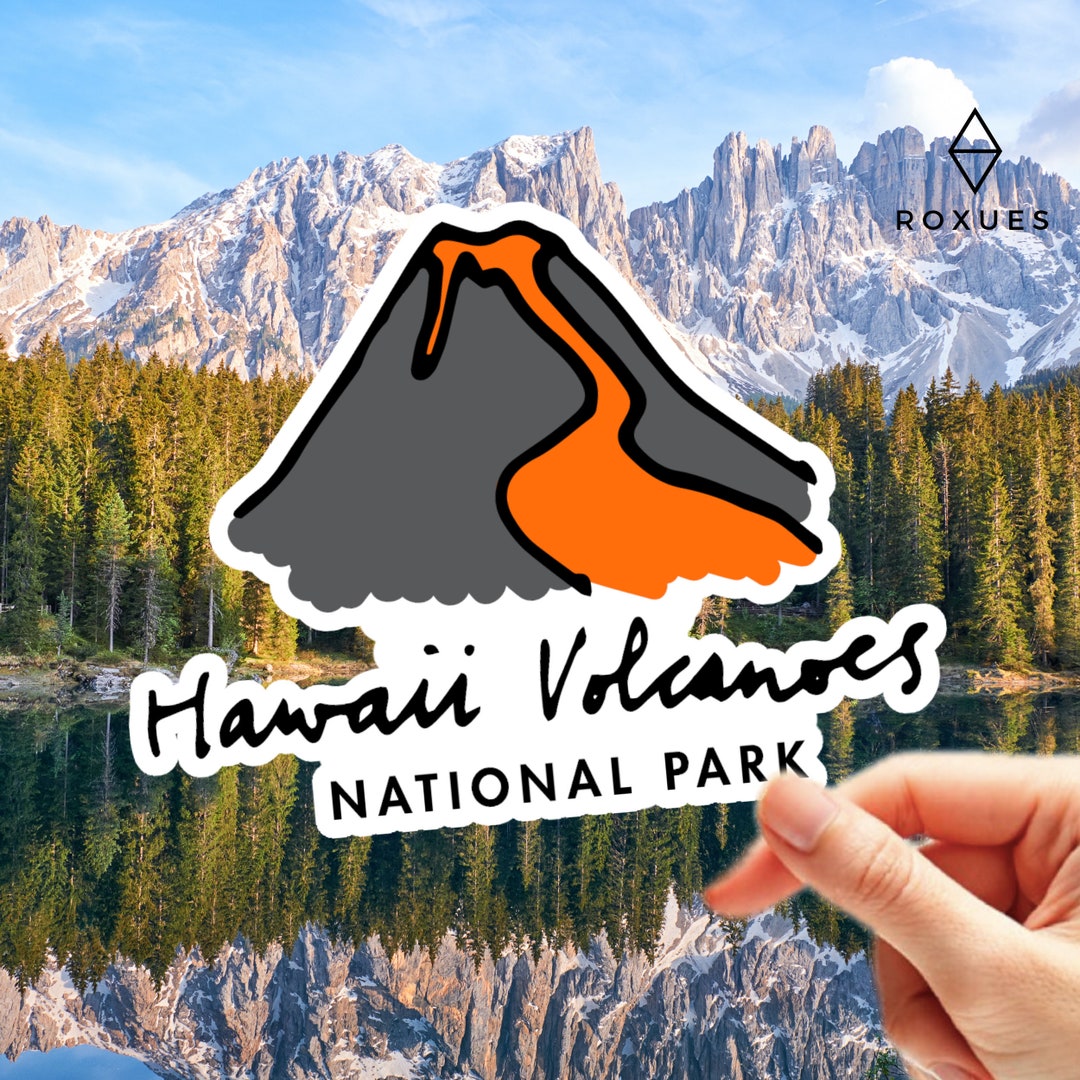 Hawaii Volcanoes National Park VINYL STICKER, Stickers for Laptop ...