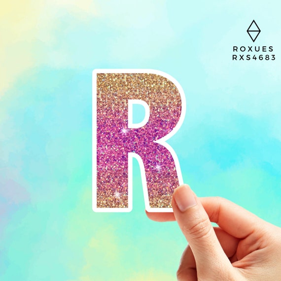 The Letter R In Glitter