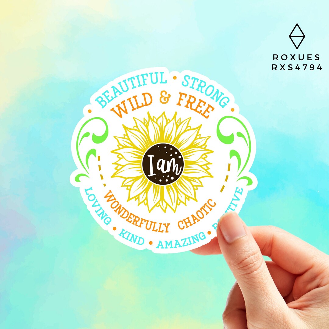 Wild and Free Sticker, Vinyl Sticker, Laptop Sticker, MacBook Decal ...