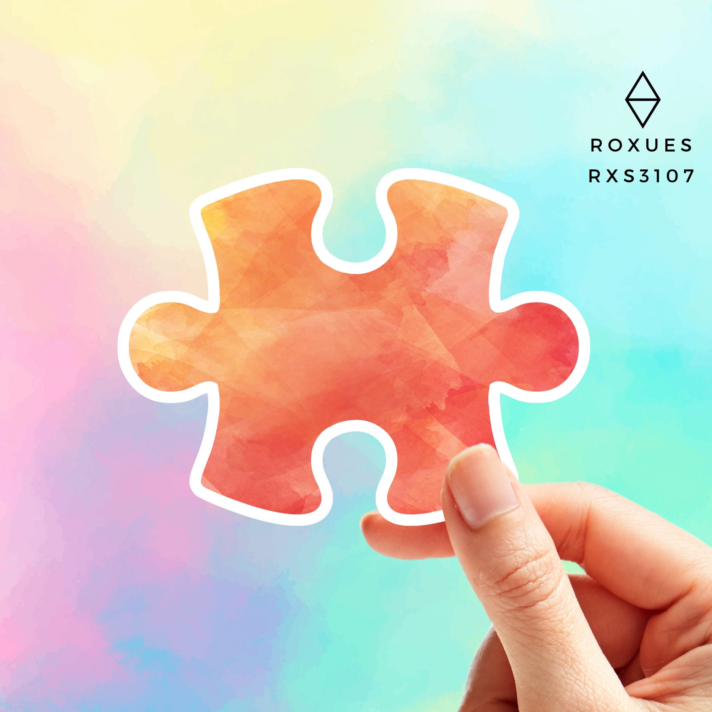 Puzzle Sticker Puzzle Piece Sticker Autism Sticker - Etsy UK