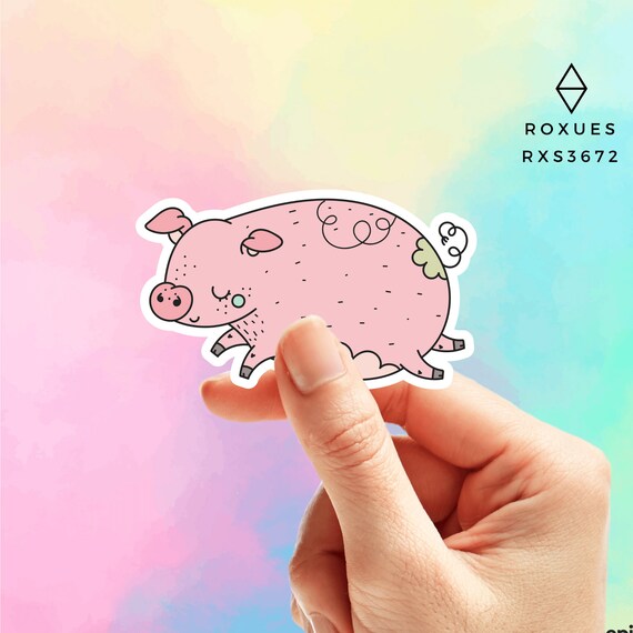 Pig Sticker Farm Animals Sticker Farm Animals Clipart Farm | Etsy