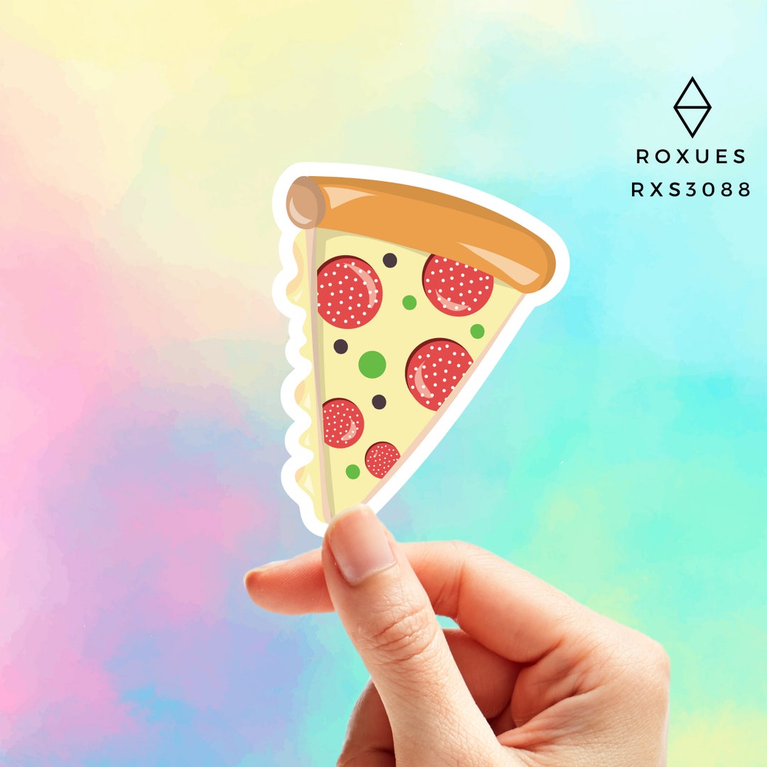 Pizza Sticker Vinyl Decal Pizza Slice Sticker MacBook Laptop Decal - Etsy