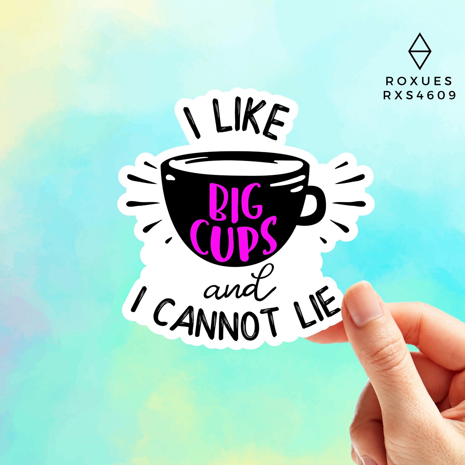 I Like Big Cups and I Cannot Lie Sticker Vinyl Sticker - Etsy