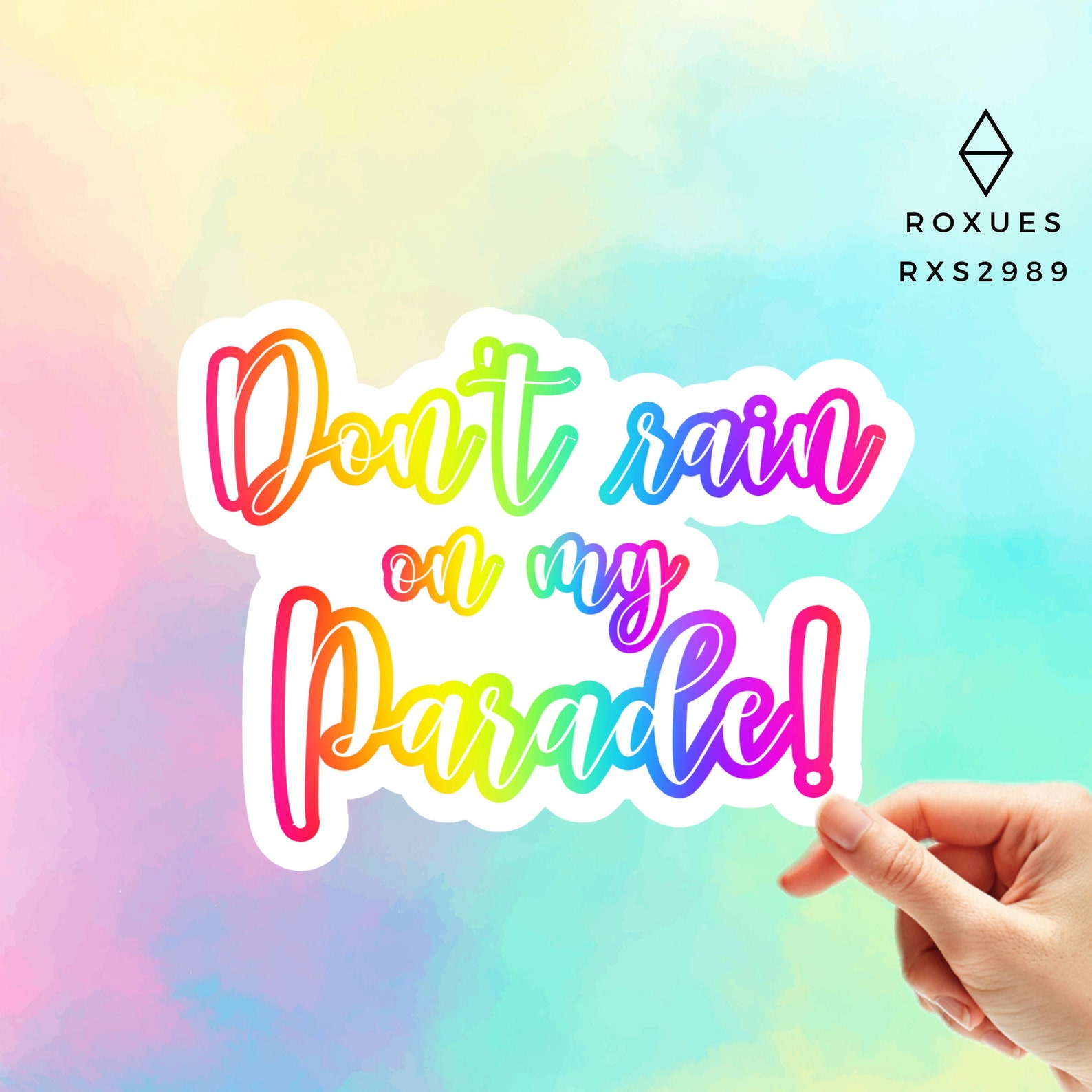 Don't Rain on My Parade Sticker Cool Stickers Phrases - Etsy UK