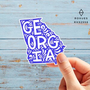 GEORGIA State VINYL STICKER, Stickers for Laptop, Laptop Decals ...