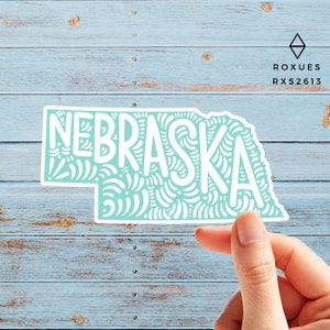 Nebraska State Sticker | Nebraska Pride | Nebraska State | Travel ...