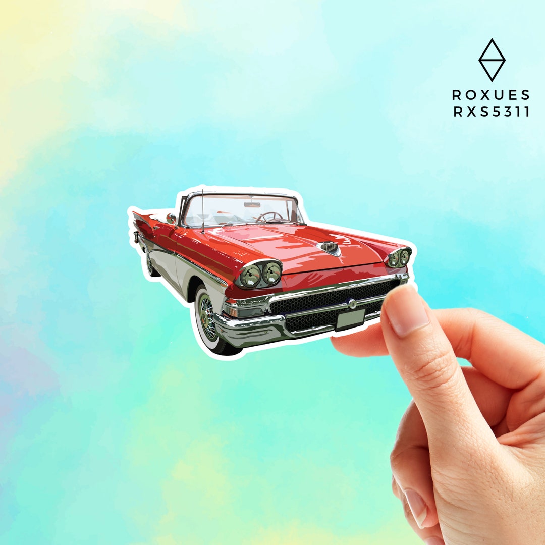 Classic Car Sticker, Muscle Car, Cars Clipart, Autoclipart, Vehicle ...