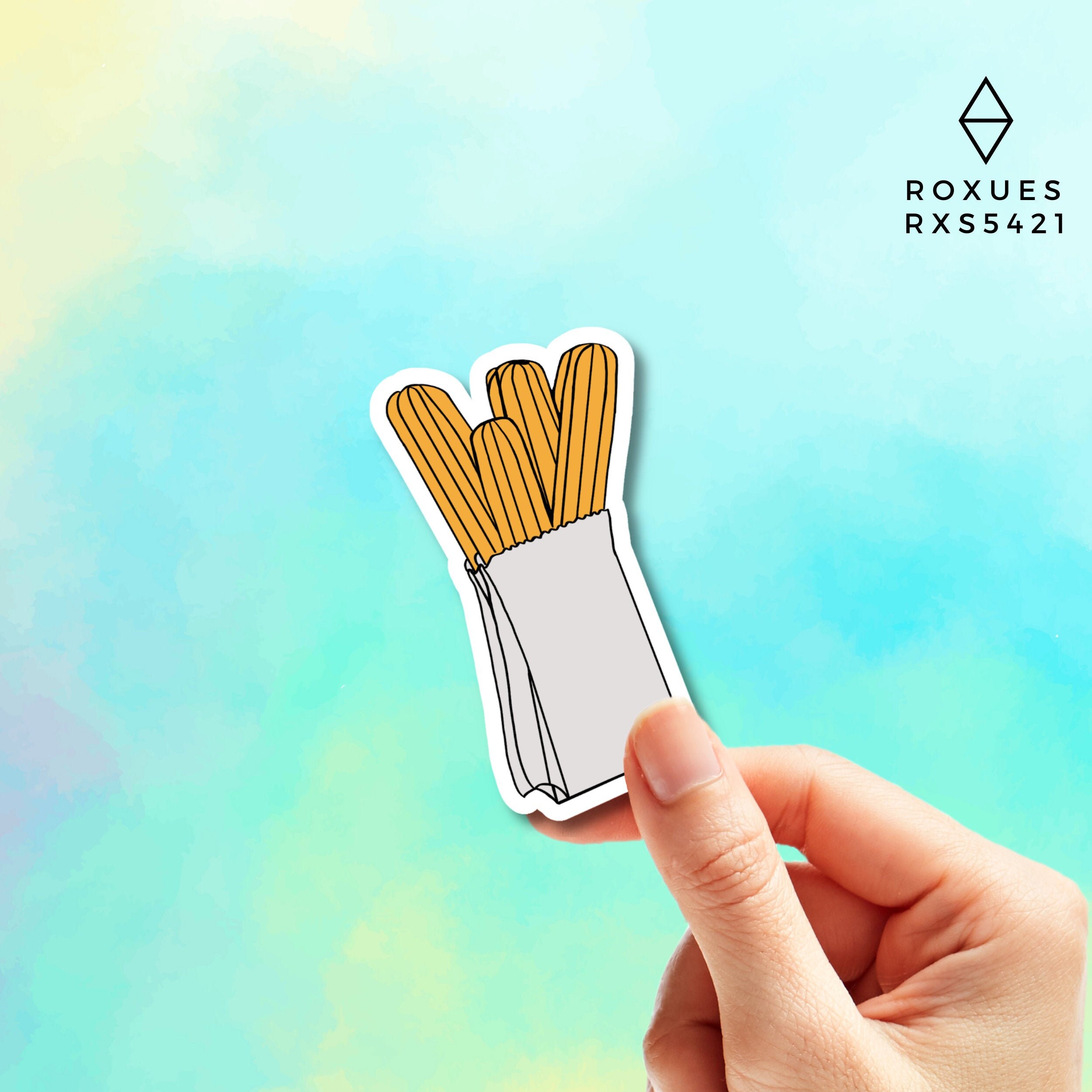 Churro Sticker Mexican Stickers Sweet Bread Sticker Mexican - Etsy