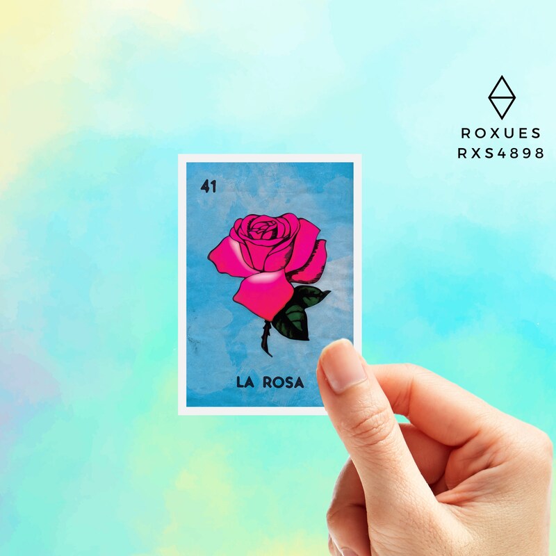 La Rosa Loteria Card - Etsy