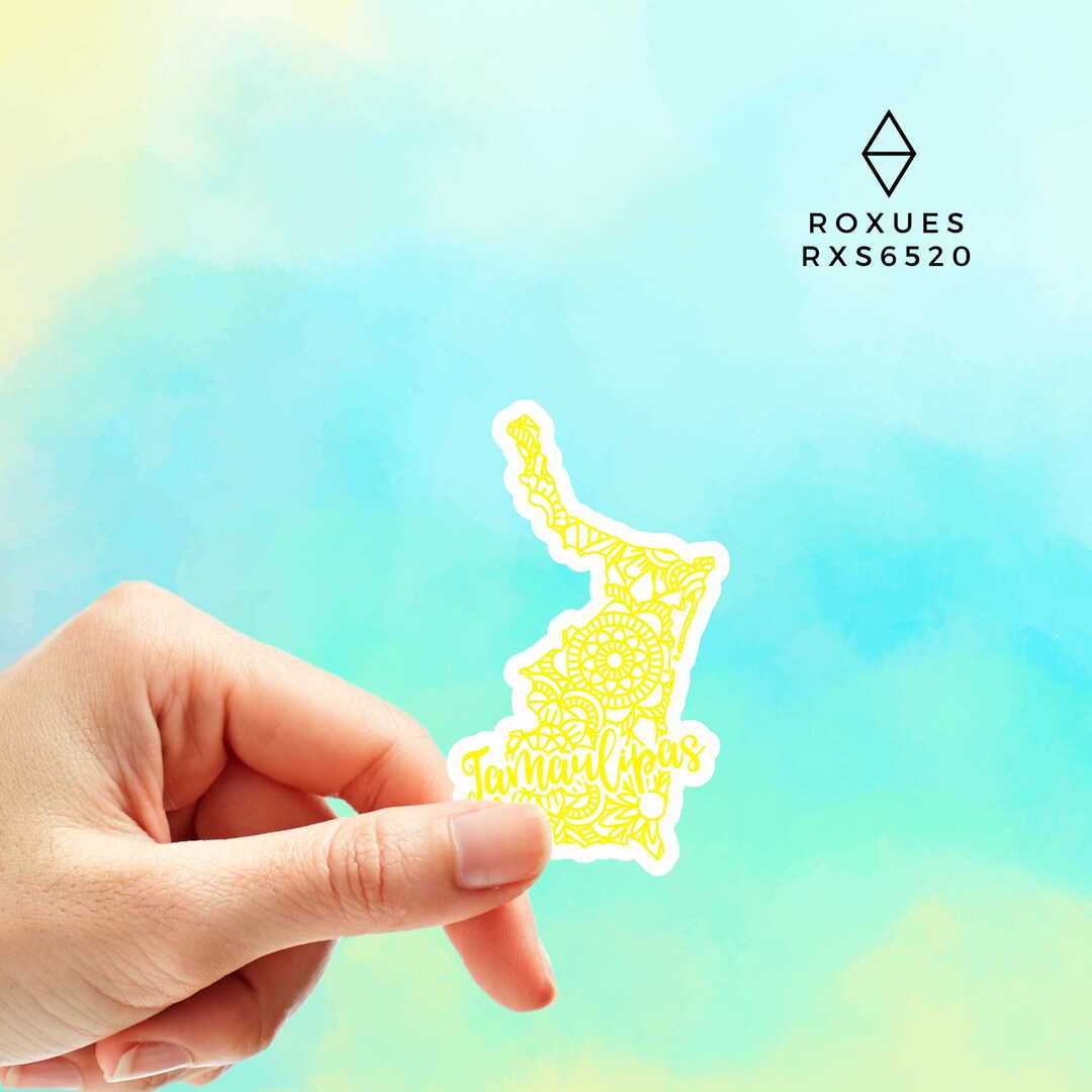 Mandala Tamaulipas State, Tamaulipas, Mexico Sticker, Vinyl Decal ...