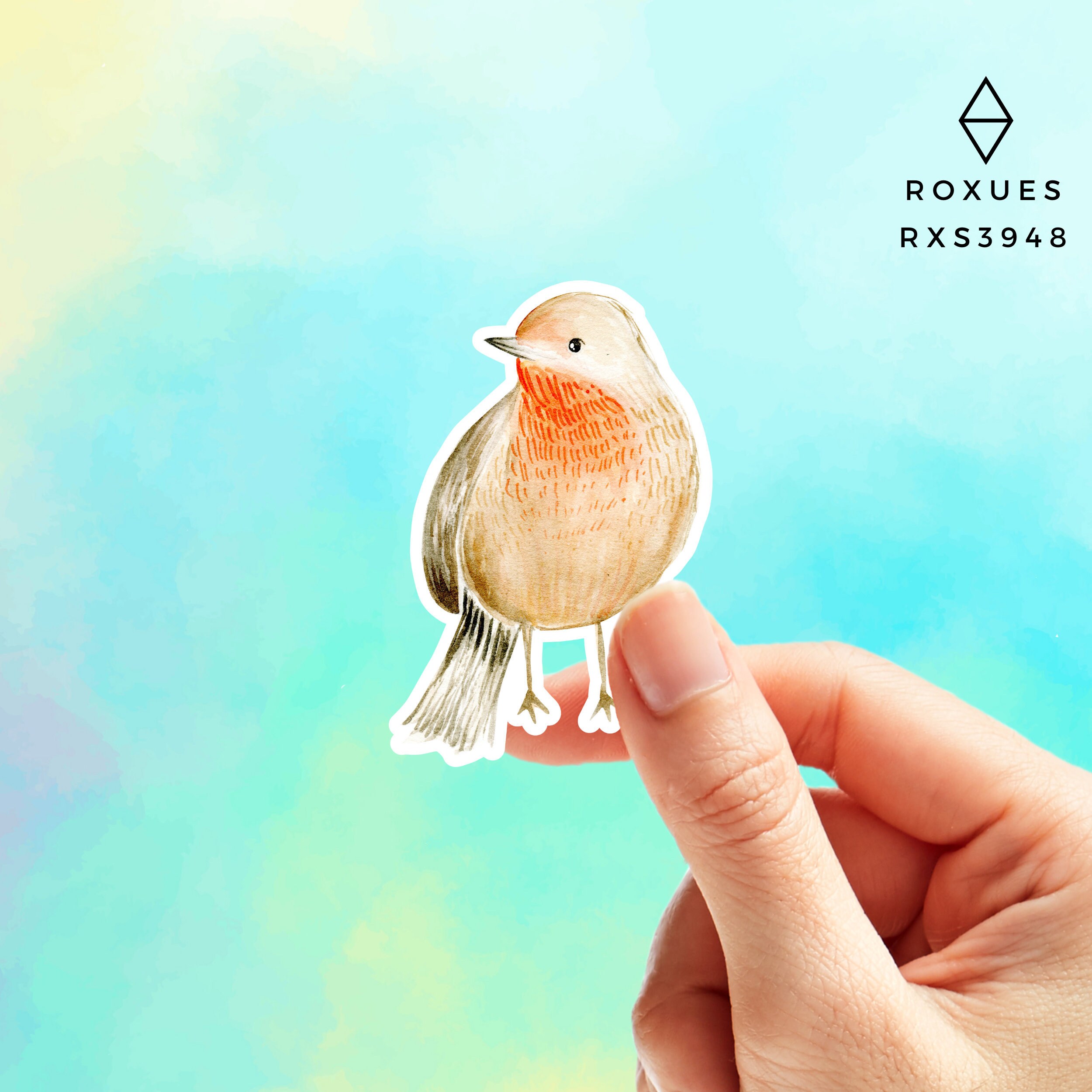 Watercolor Bird Birdies stickers Bird Sticker Animal | Etsy