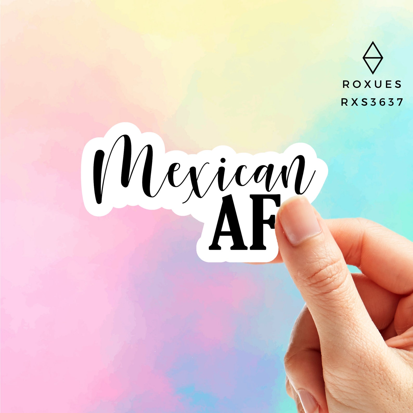 Mexican AF Sticker Mexico Sticker Vinyl Decal Mexican Phrases - Etsy