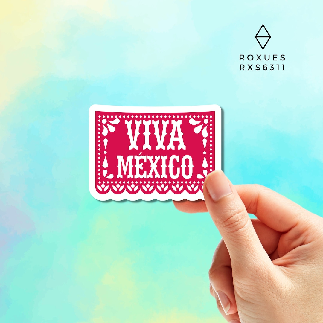 Mexico Papel Picado Sticker, Mexican Sticker, Mexico Sticker Mexican ...