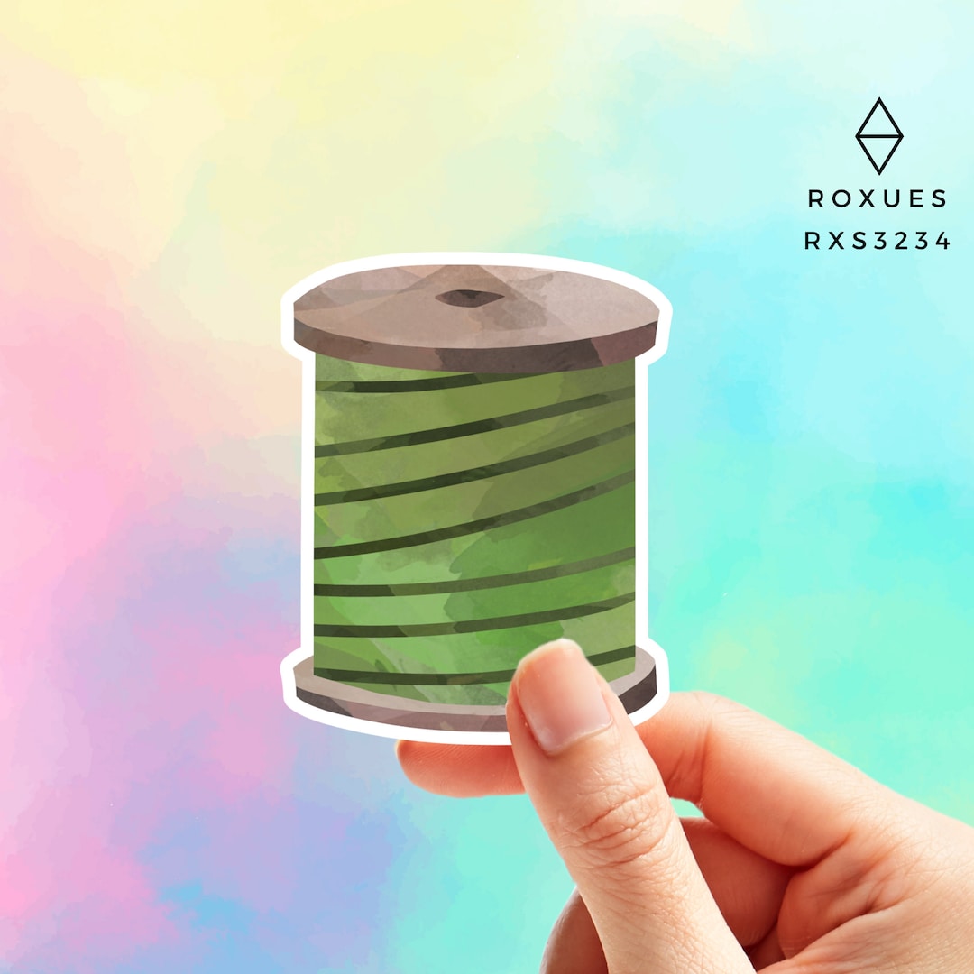 Spool Sticker Needle Sticker Sewing Craft Vinyl Decal Sewing Machine ...