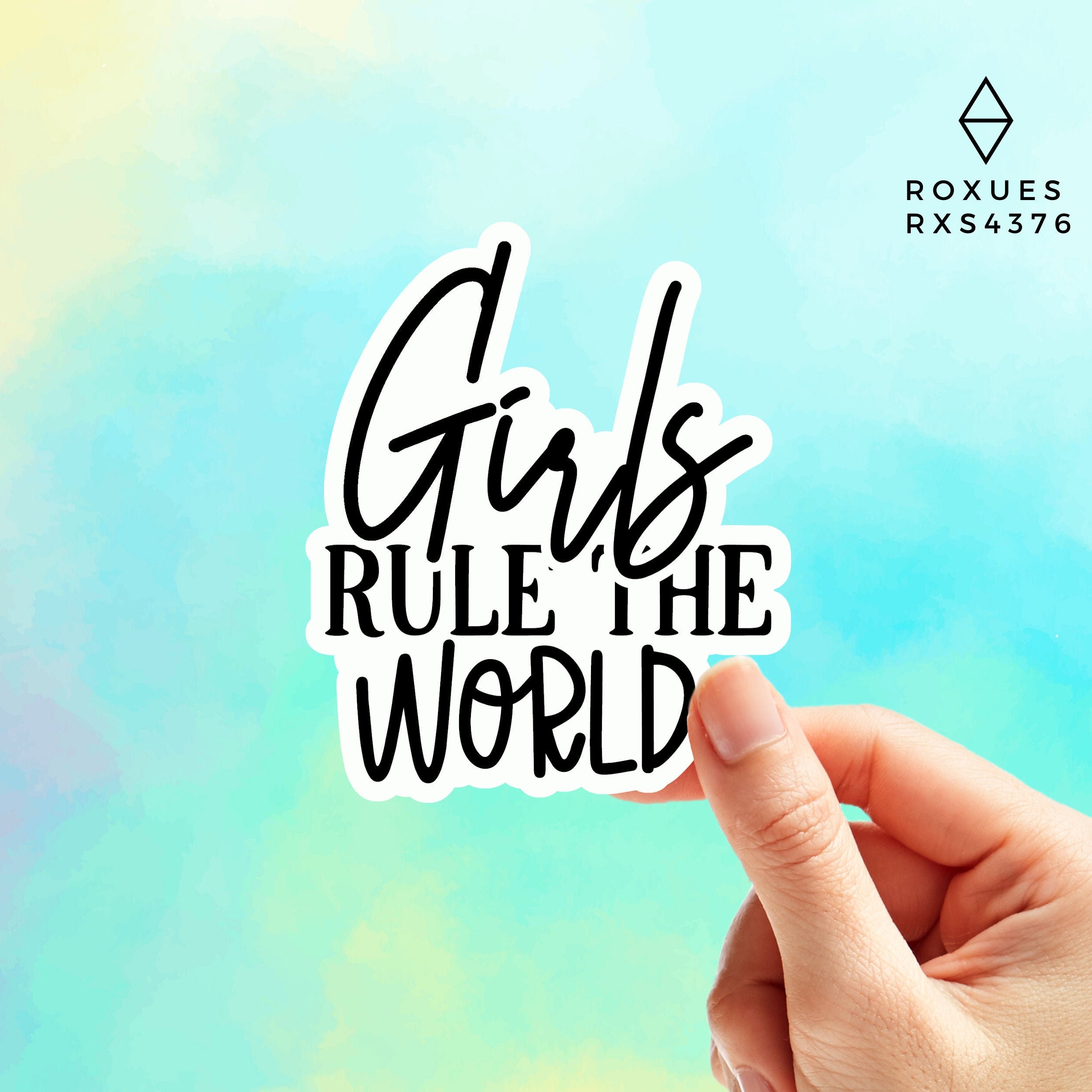 Girls Rule The World Sticker Girl Power Decal Women Female | Etsy