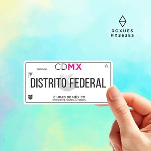 Cuidad De Mexico, CDMX, Mexican Stickers, License Plates, Ciudad De ...