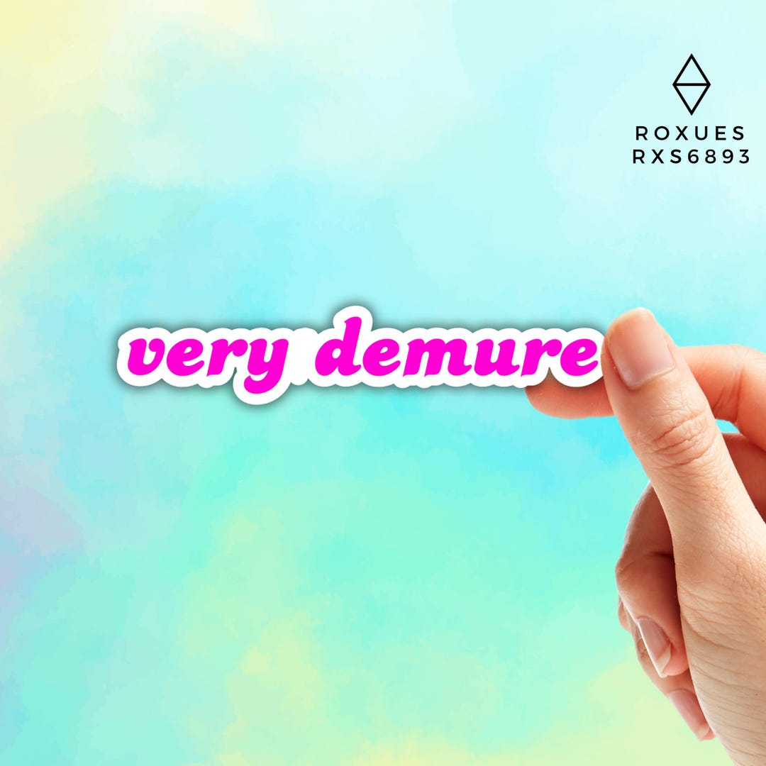 Very Demure Sticker, Very Mindful Sticker, Water Bottle Sticker ...