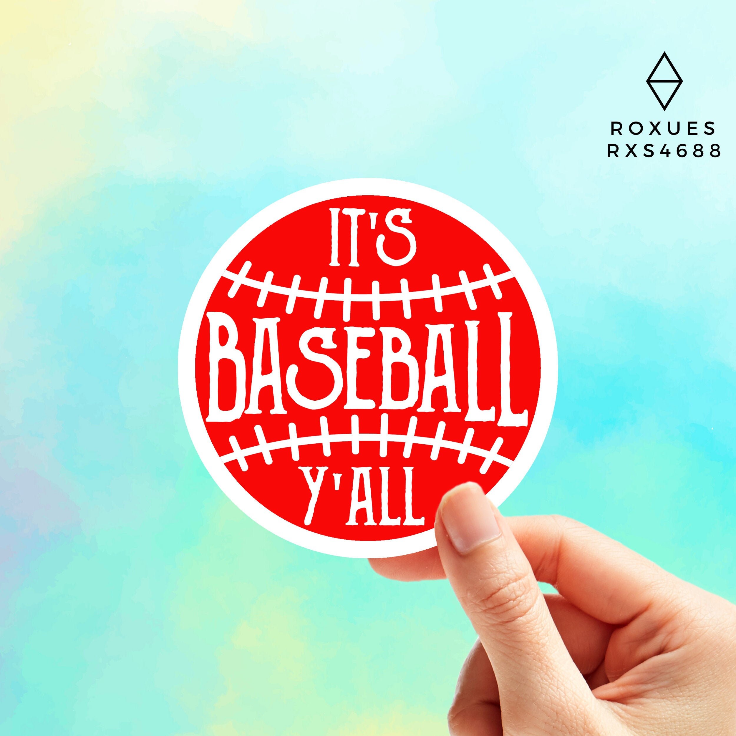 It's Baseball Y'all Sticker Baseball Vinyl Sticker | Etsy