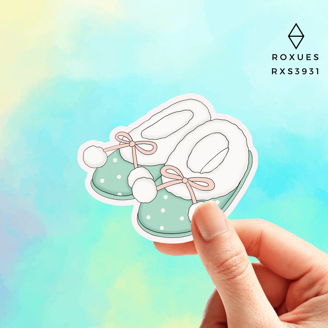 Slippers Sticker, Weekend Pajama Party Sticker, Movie and Chill Decal ...