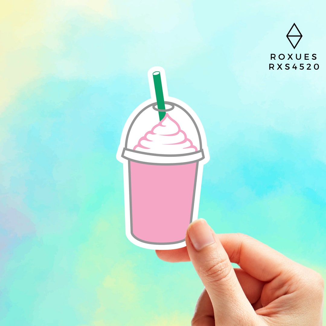 Frappe Sticker, Vinyl Sticker, Laptop Sticker, MacBook Decal, Water ...