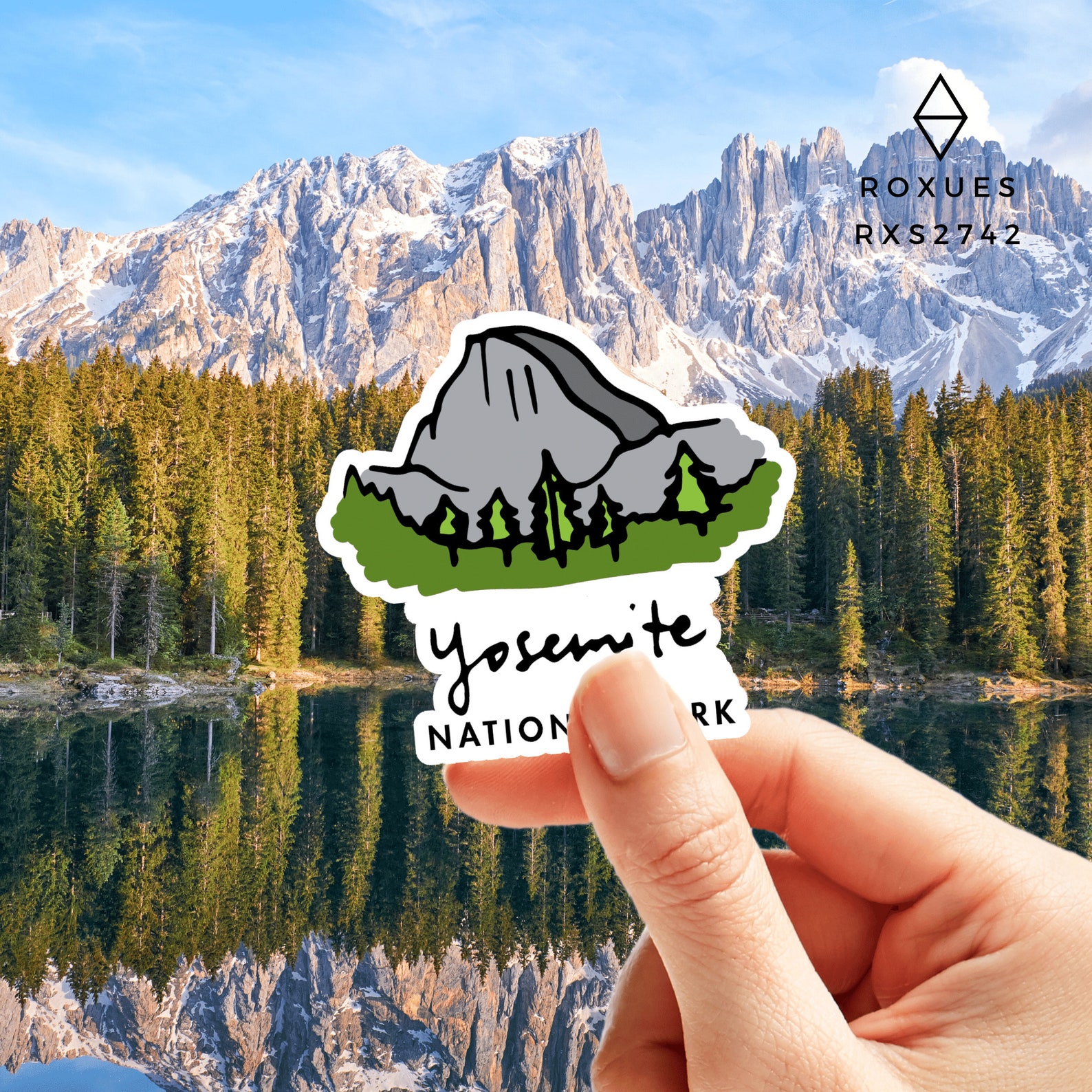 Yosemite National Park VINYL STICKER Stickers for Laptop | Etsy