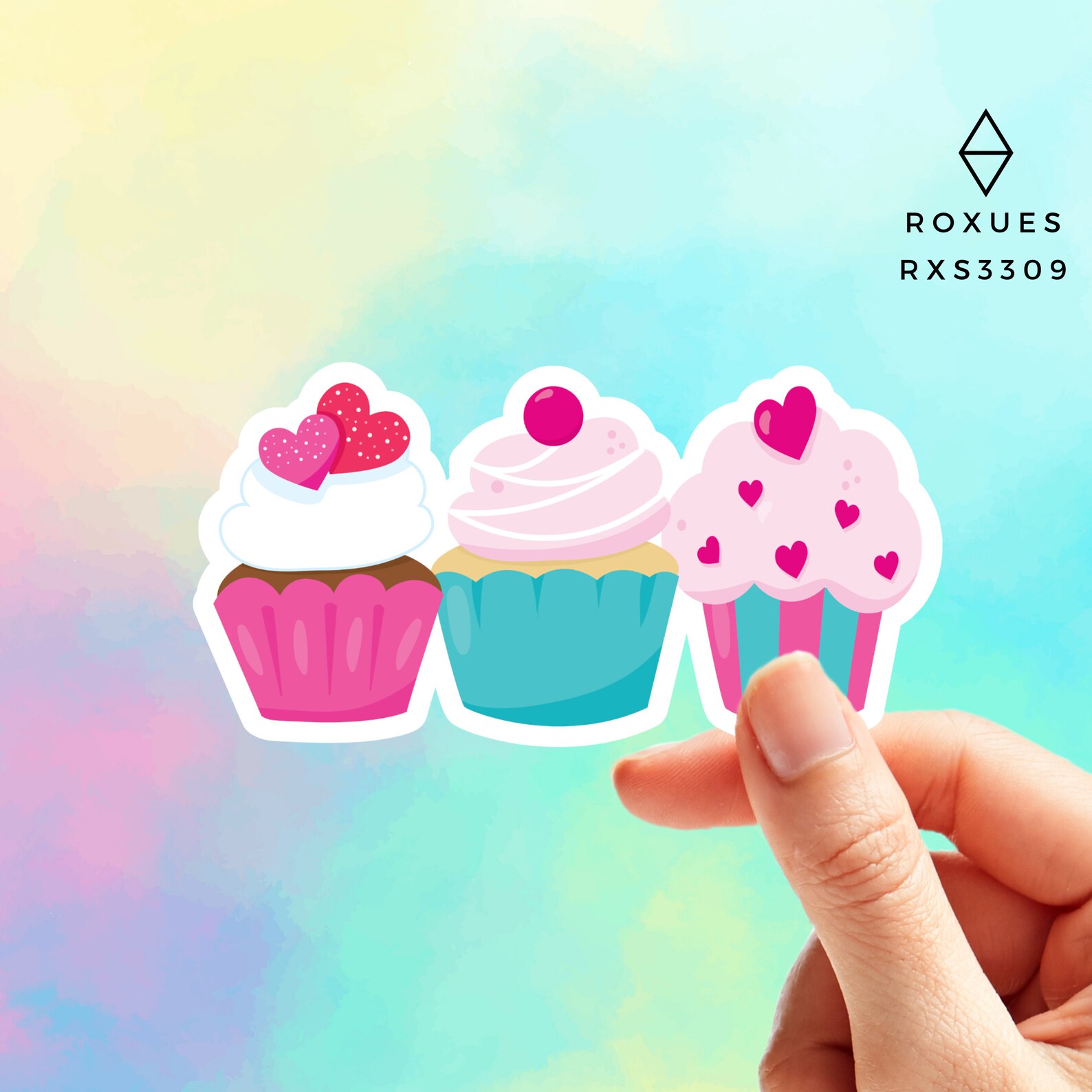 Kawaii Cupcake Vinyl Sticker, Food Decal, Foodie, Laptop Decal, MacBook ...