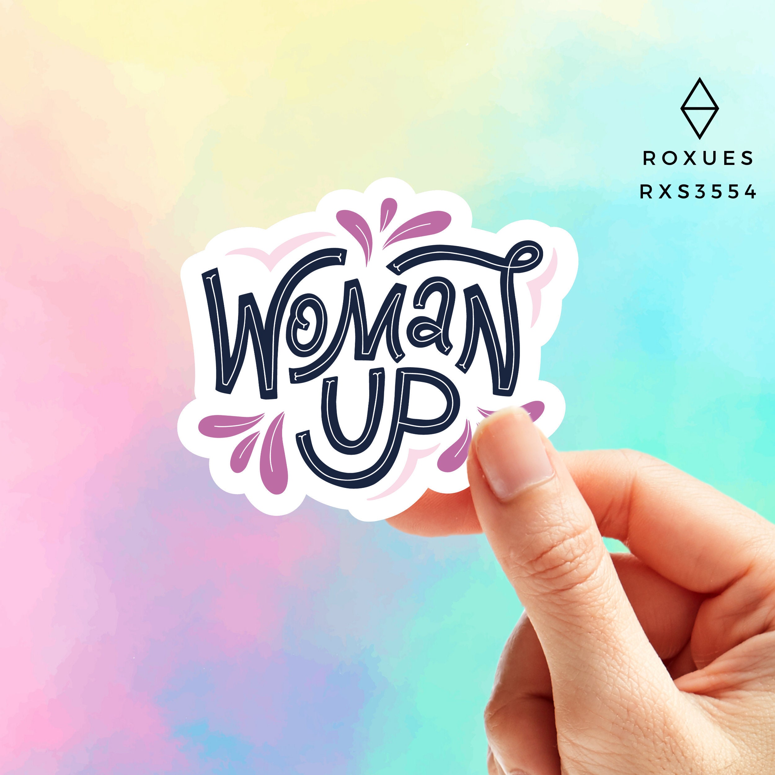 Woman up Boss Girl sticker Girl Power Decal Women Female | Etsy