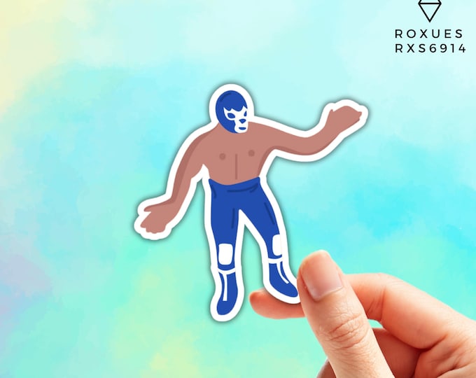 Luchador Sticker El Luchador High Quality Water Resistant Sticker ...