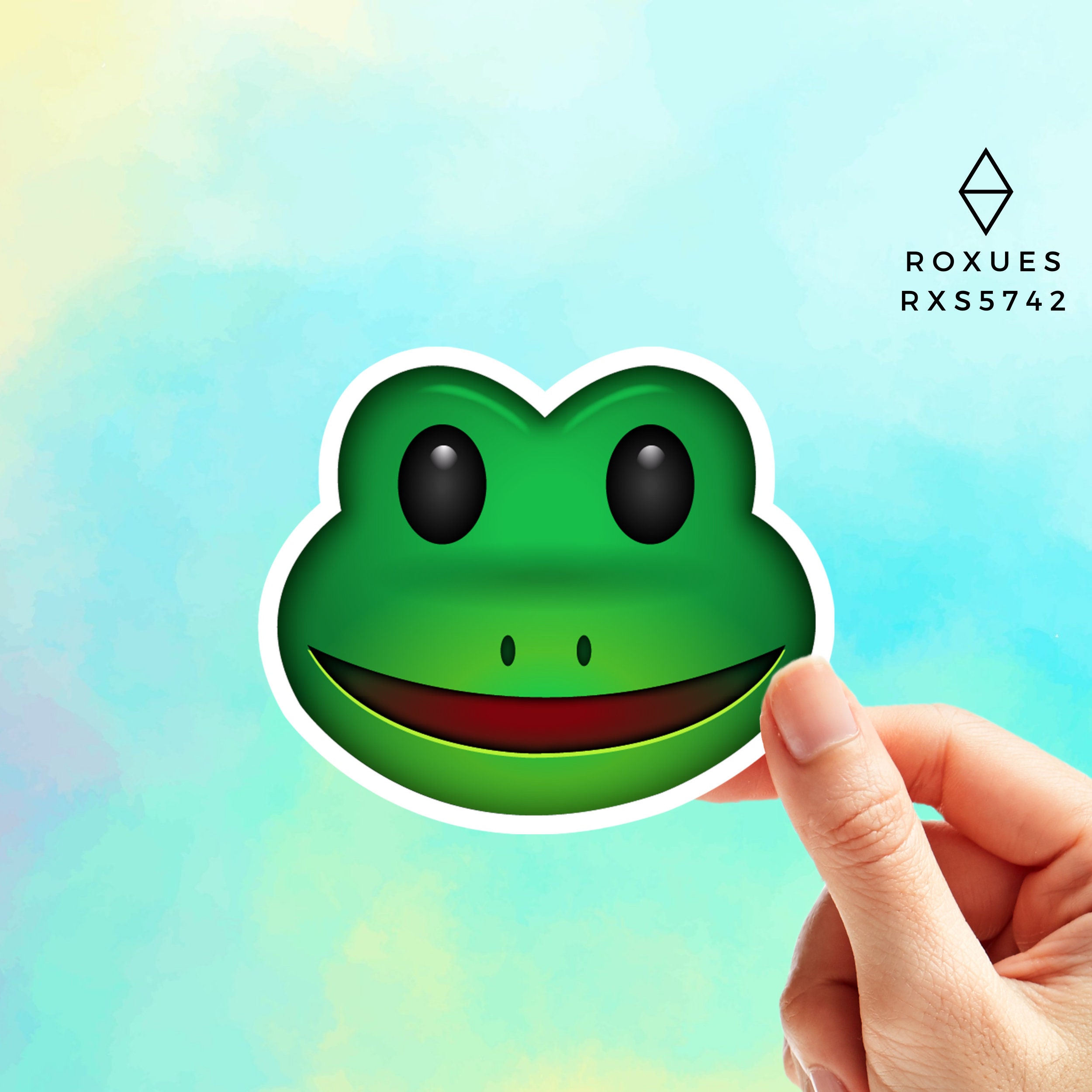 Frog Emoji Sticker Emoji Faces Cool Stickers Whatsapp | Etsy