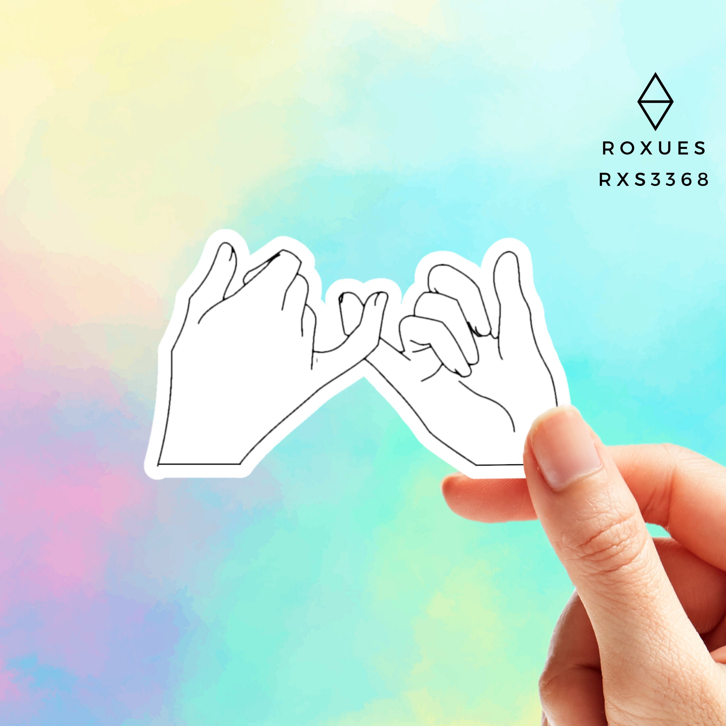 Pinky Promise Sticker Promise Decal Friends Sticker Macbook | Etsy