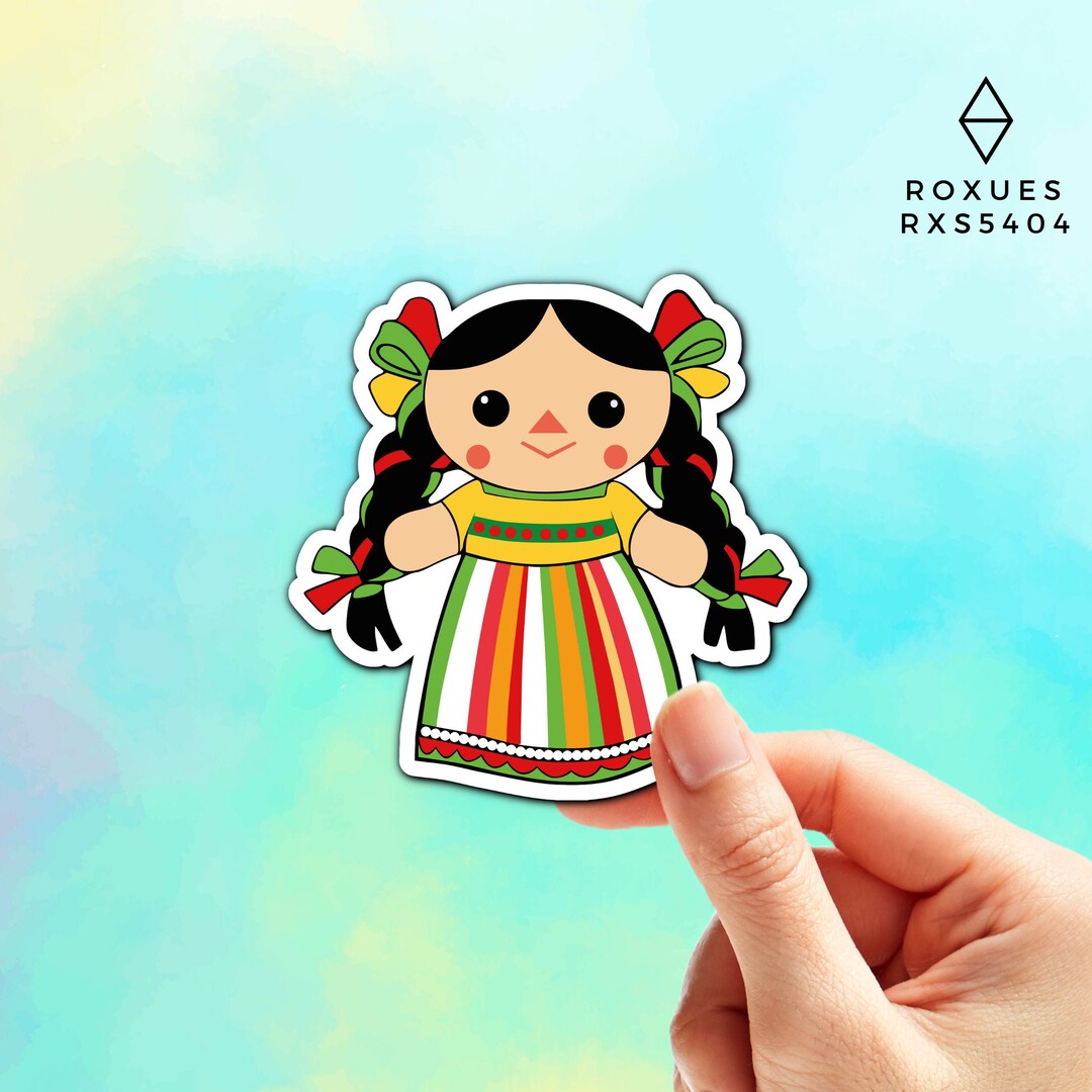 Mexican Rag Doll Maria Doll Virgencita Plis Mexican Sticker Frida Kahlo ...