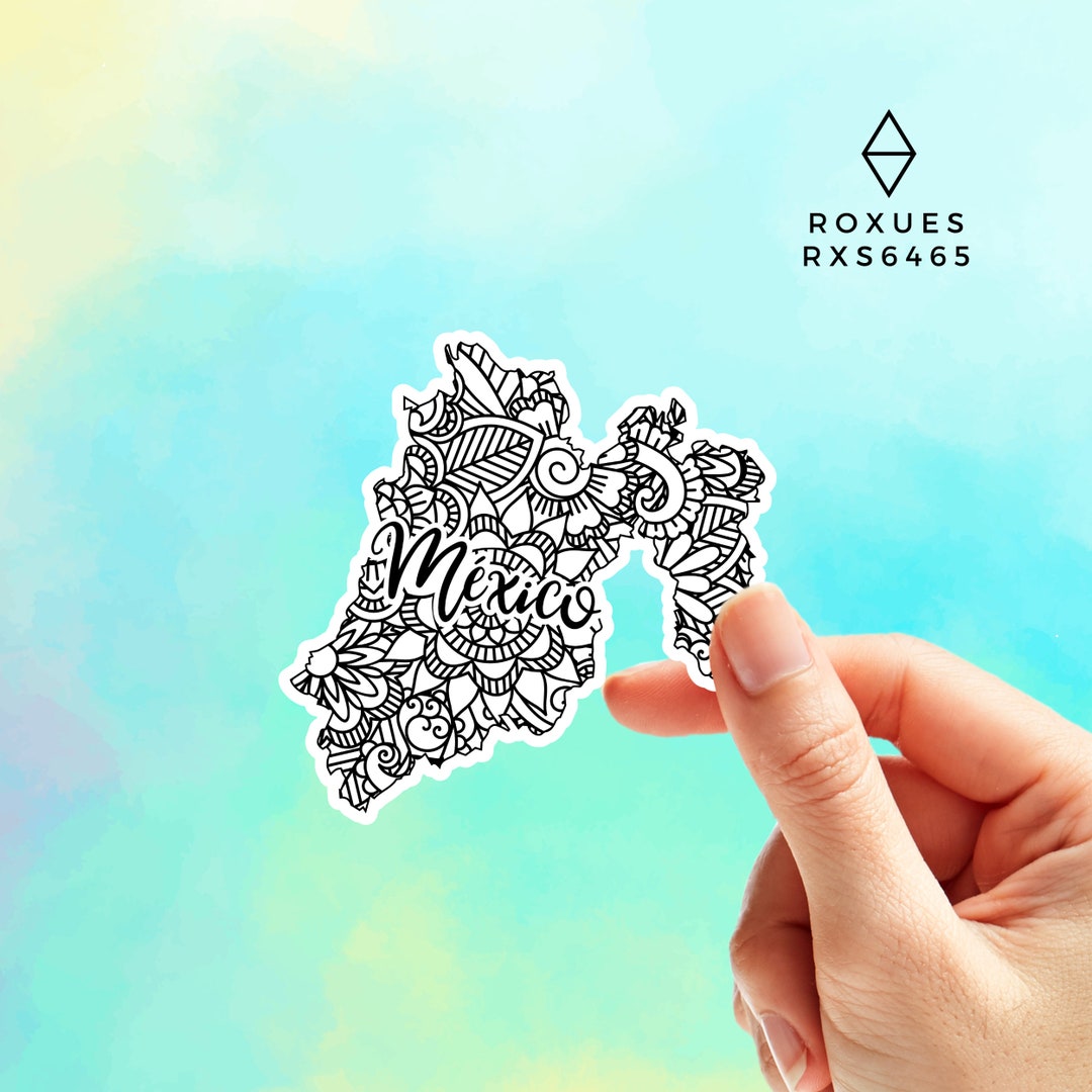 Mandala Mexico State, CDMX, Mexico Sticker, Calcomania De Mexico, Vinyl ...