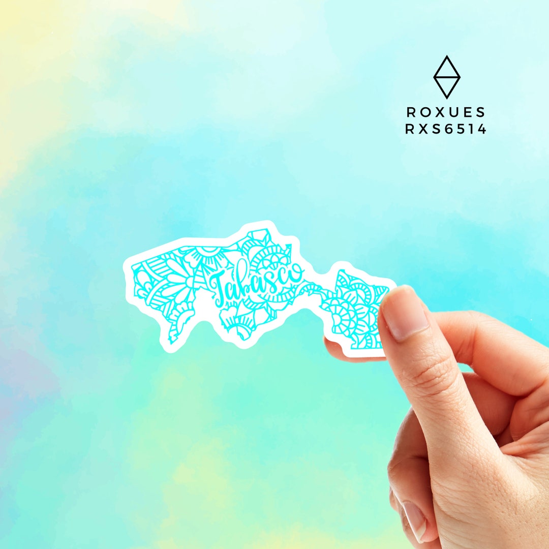 Mandala Tabasco State, Tabasco, Mexico Sticker, Vinyl Decal, MacBook ...