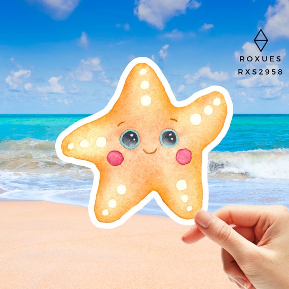 Ocean sticker Water bottle sticker Laptop sticker Beach | Etsy