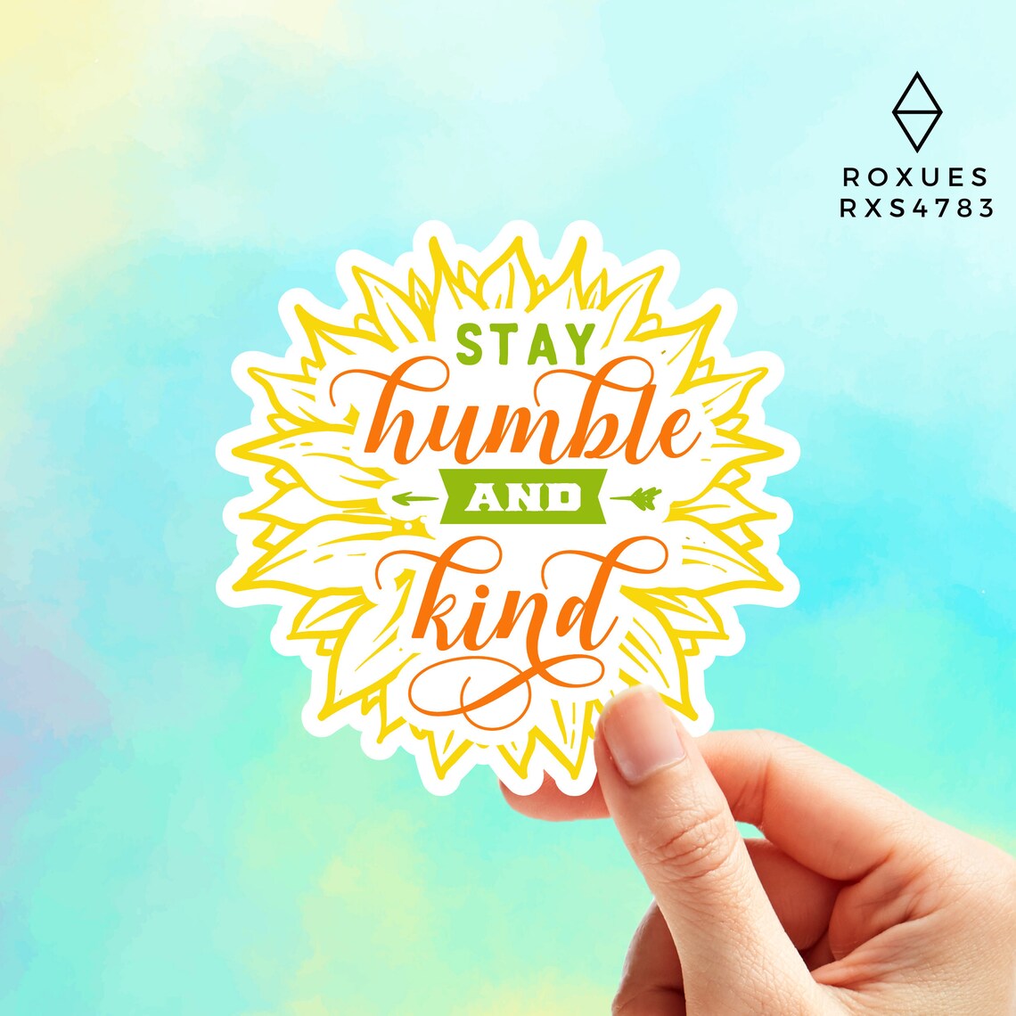 Stay Humble and Kind Sticker Vinyl Sticker Laptop Sticker - Etsy