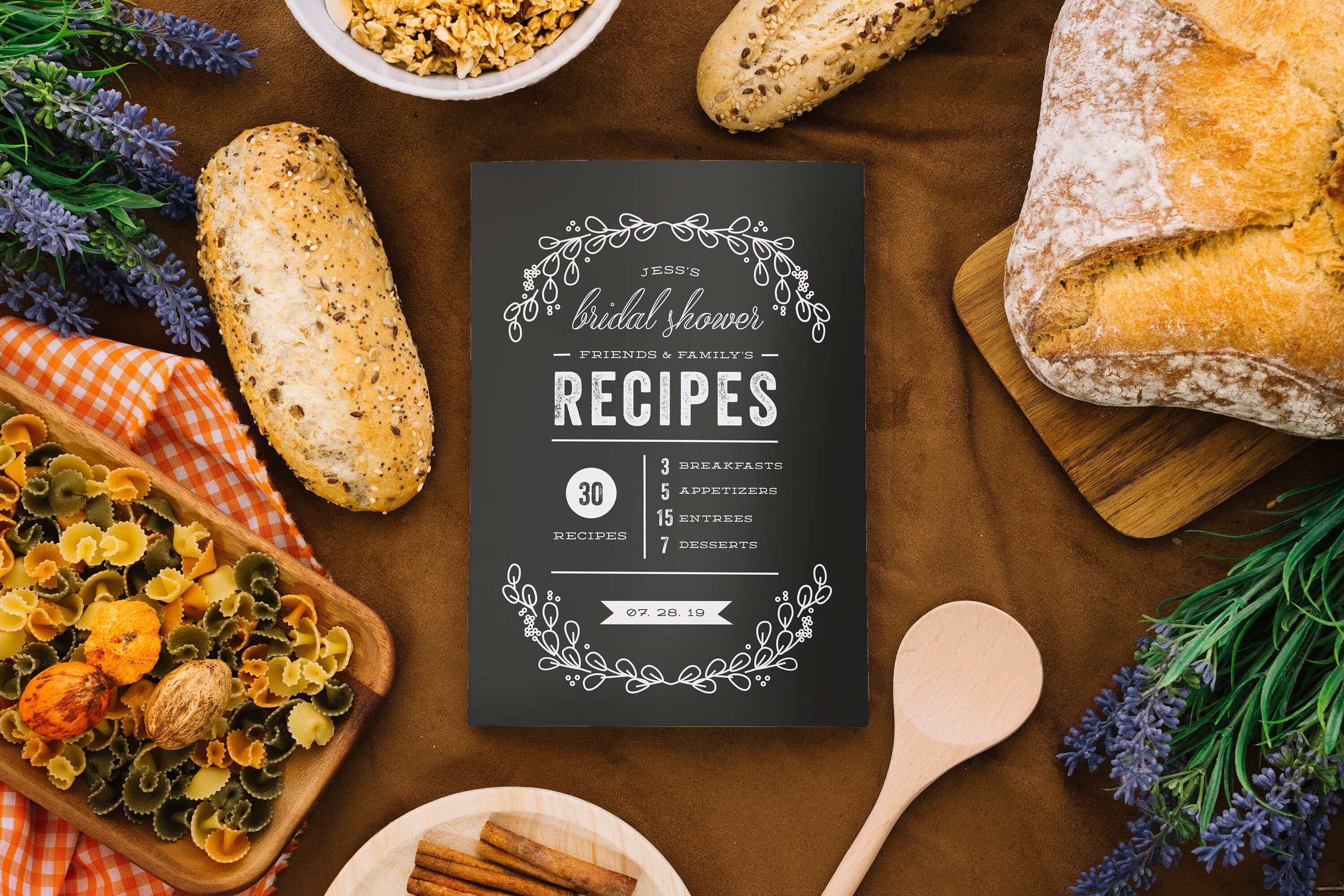 CUSTOM Family & Friends Bridal Shower Cookbook - Etsy