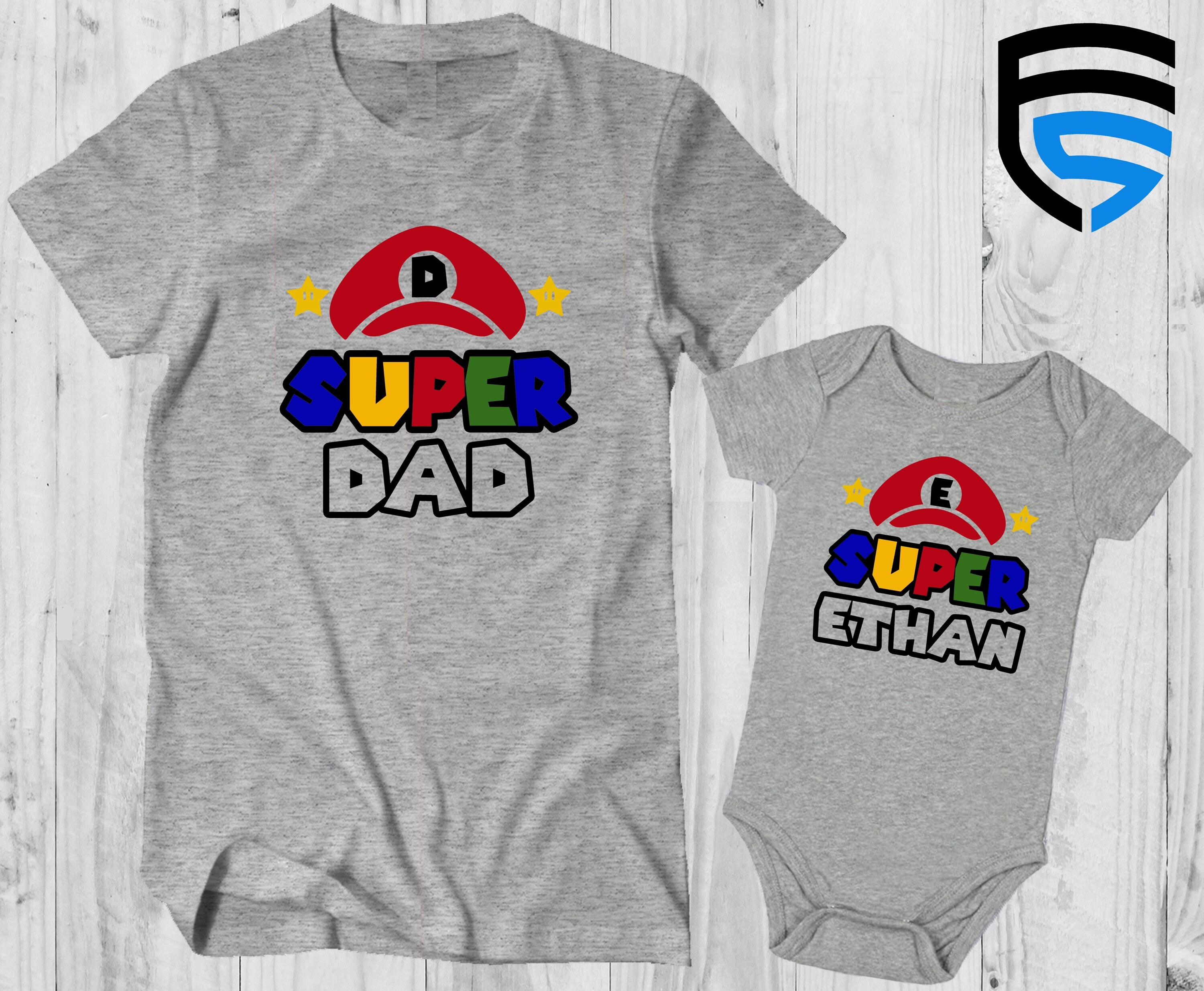 Super Mario DAD and Super Mario SON Matching Father and | Etsy