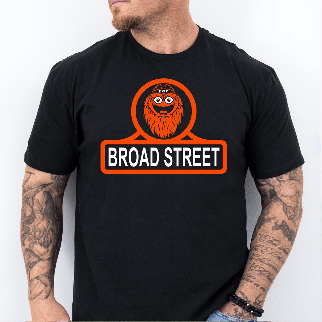 BROAD STREET GRITTY | Philadelphia Hockey Themed Soft Ringspun Pre ...
