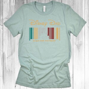 DISNEY DAD, Scan for Payment Barcode Disney Themed Airlume Combed and ...